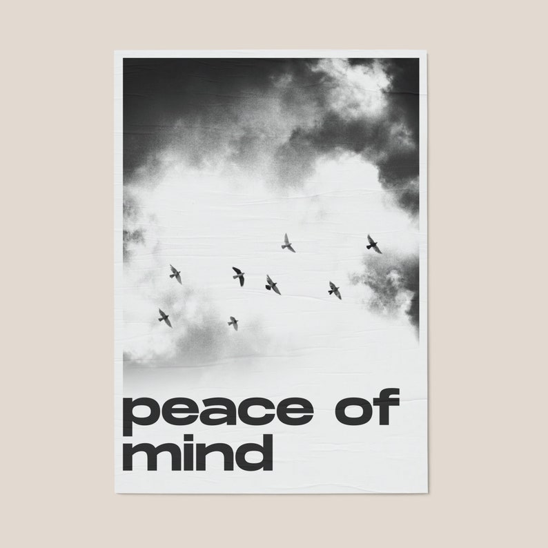 Peace of Mind - Poster - Etsy