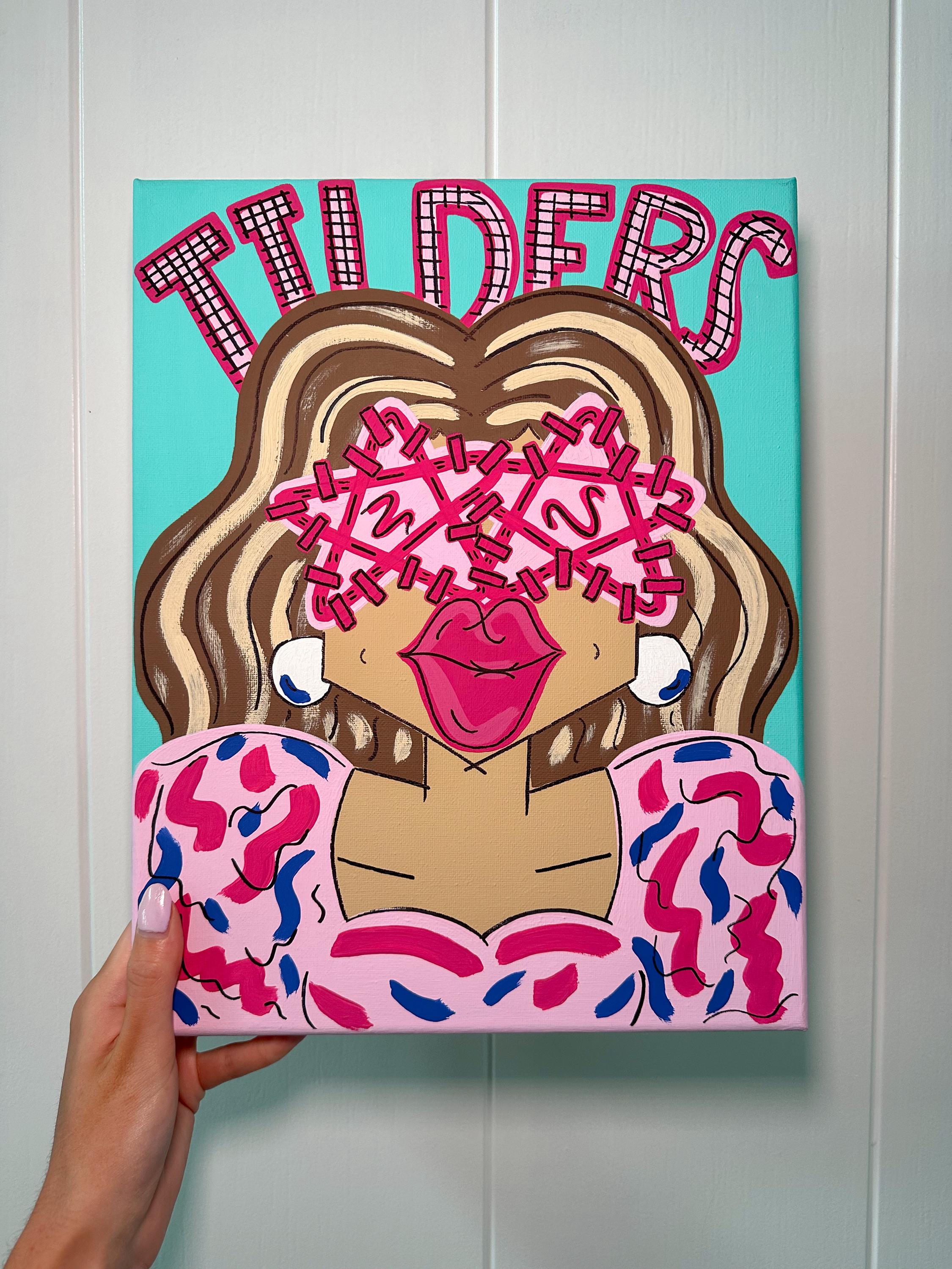 Custom Funky Girl in Glasses Painting - Etsy