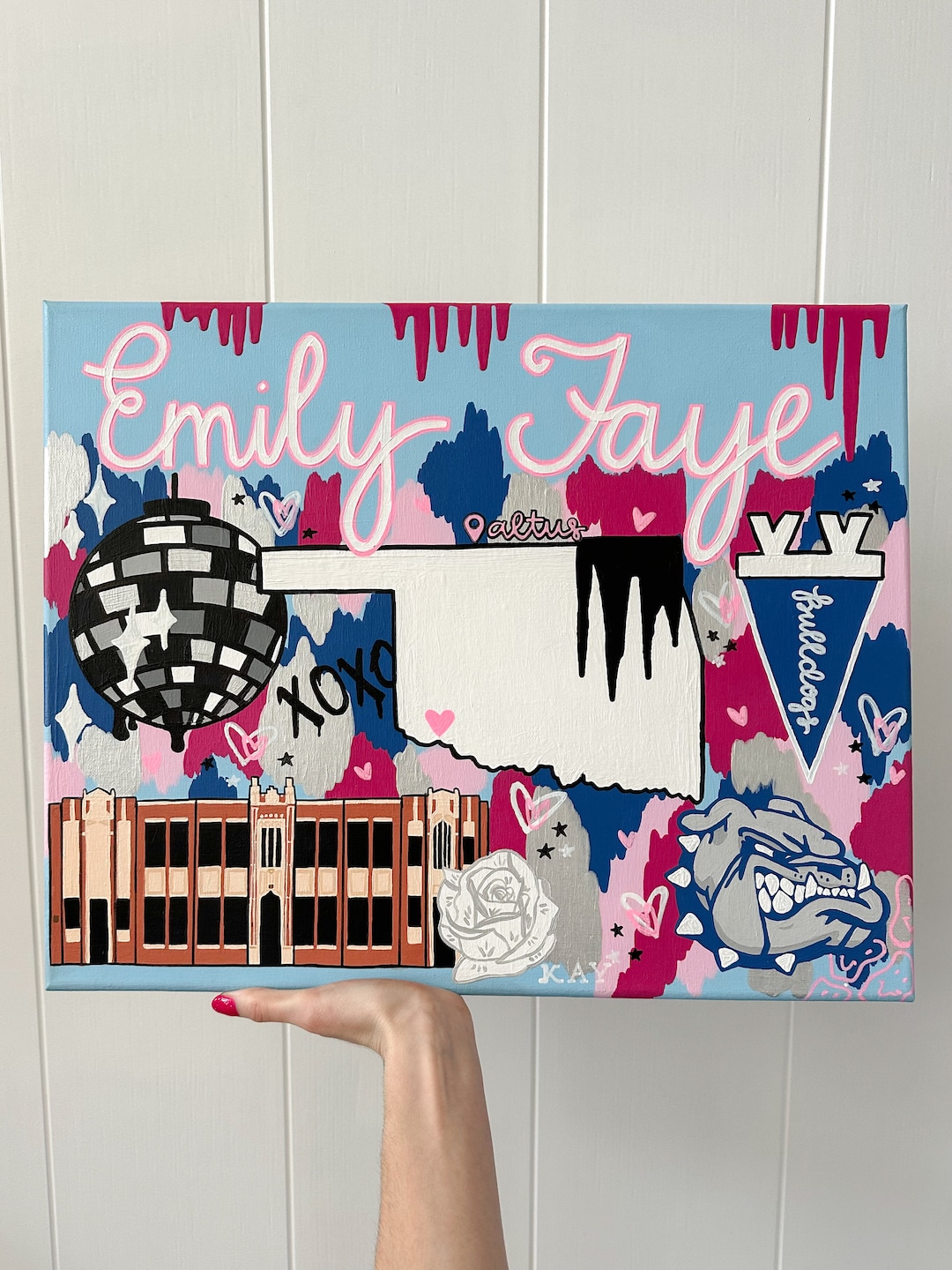 Custom University Painting - Etsy