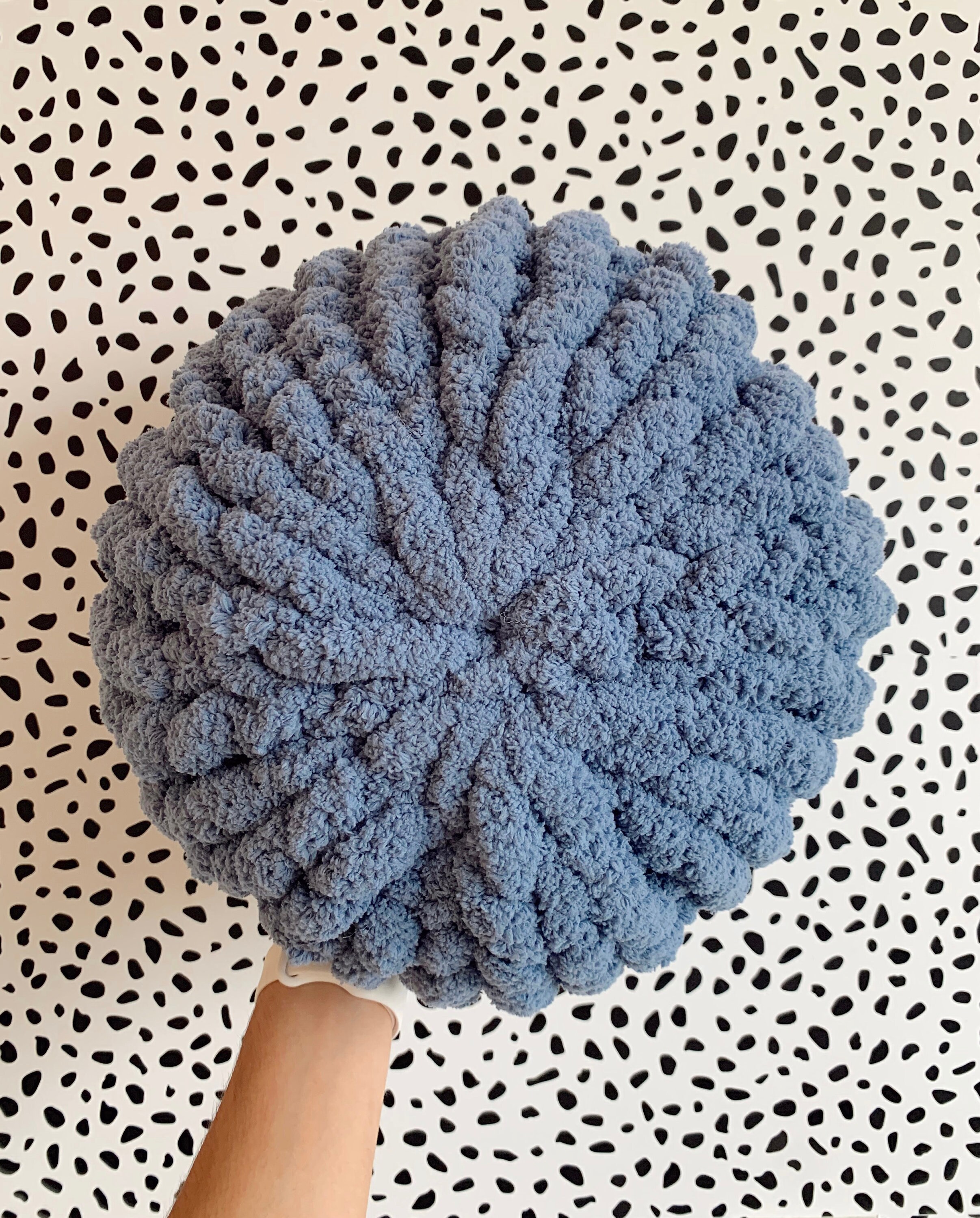 Chunky Hand Knit Pillow - Etsy