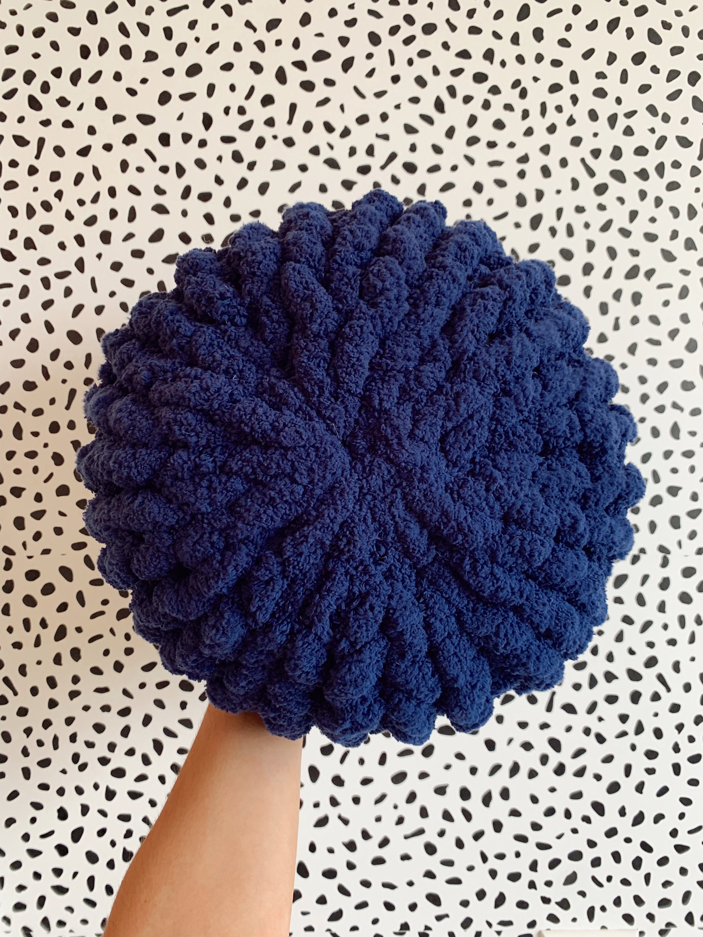 Chunky Hand Knit Pillow - Etsy
