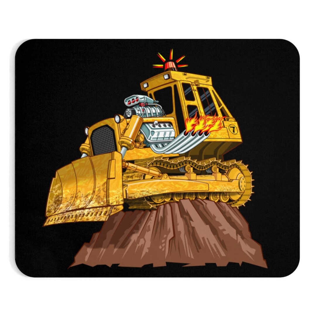 Hot Rod Bulldozer Mouse Pad - Etsy