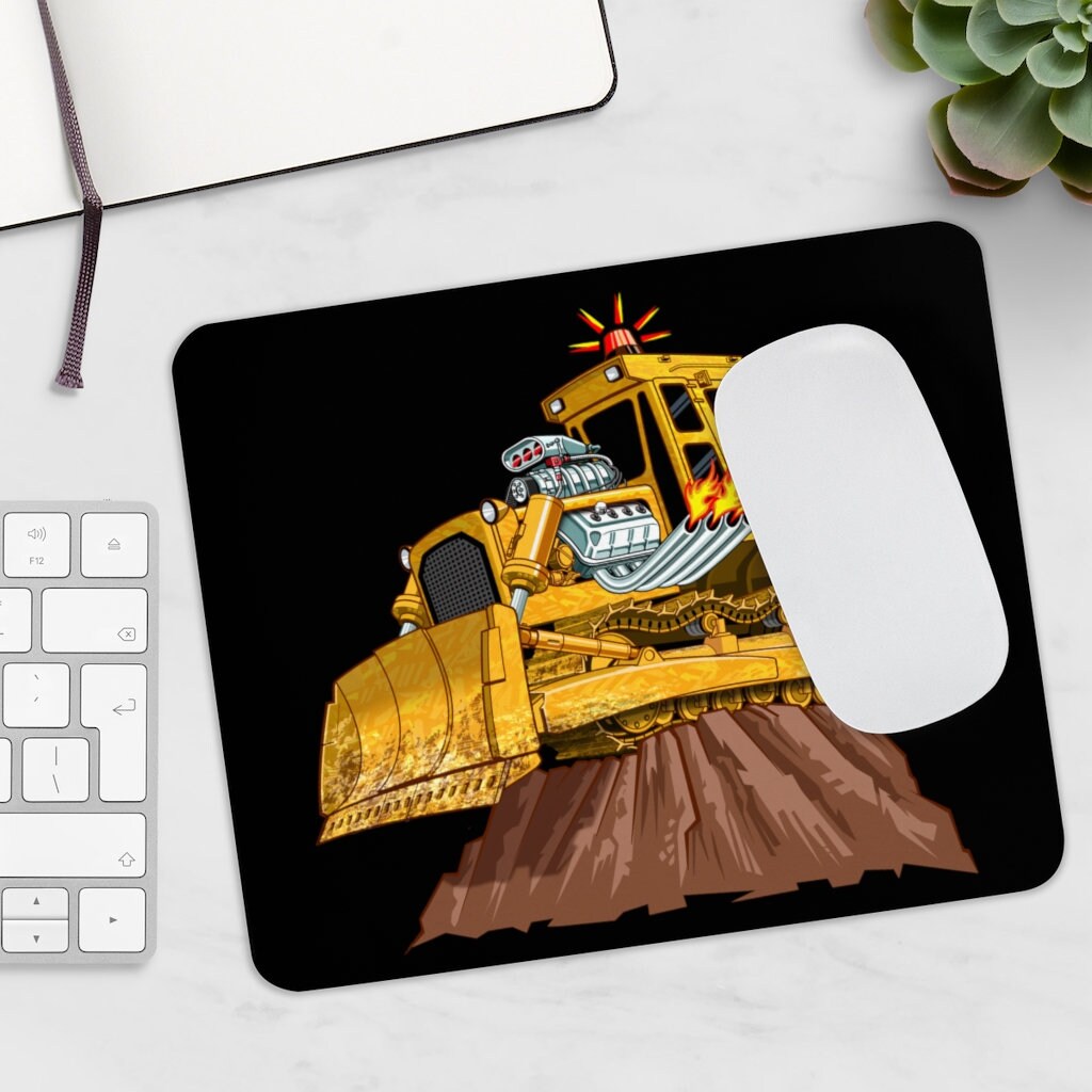 Hot Rod Bulldozer Mouse Pad - Etsy