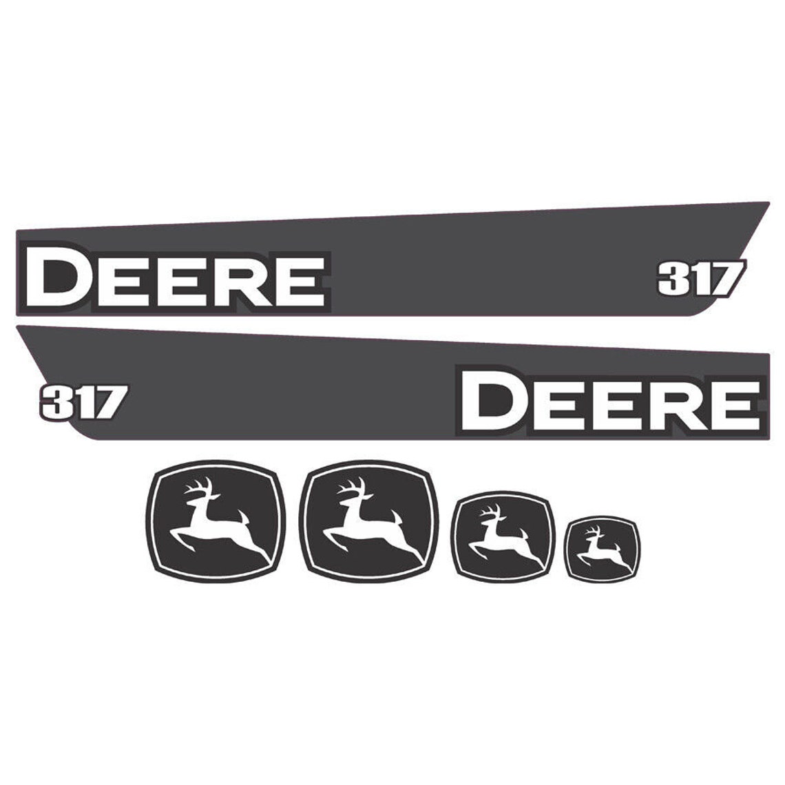 Deere 317 Skid Steer Set Vinyl Decal Sticker 3M - FREE SHIPPING - Etsy
