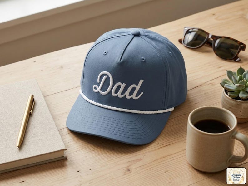 Dad Embroidered Rope Hat - Richardson 258 Five Panel Snapback Golf Cap ...
