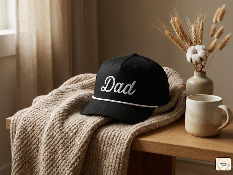 Dad Embroidered Rope Hat - Richardson 258 Five Panel Snapback Golf Cap ...