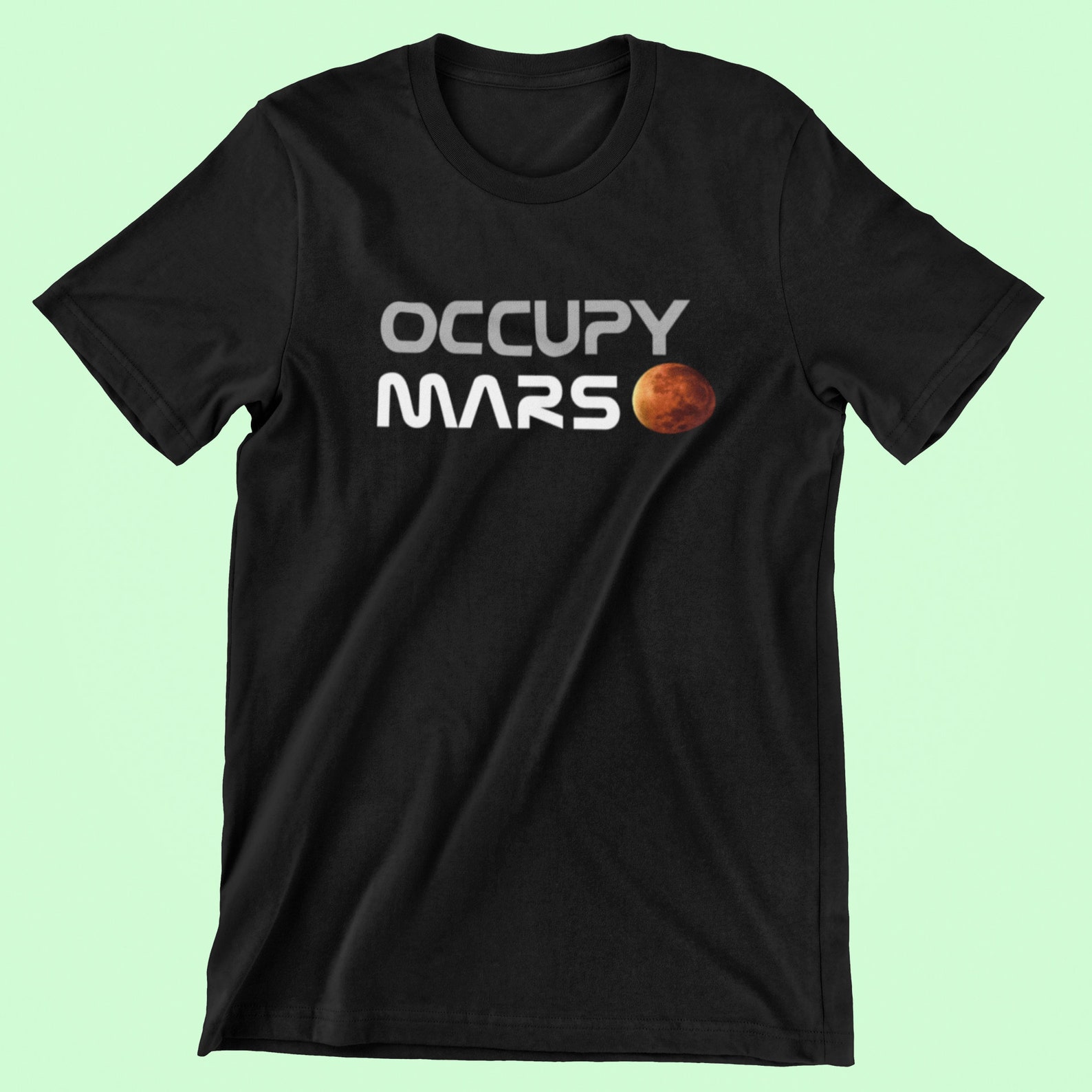 Occupy Mars Shirt Space Exploration Tee Funny Elon Musk Gift for Men ...