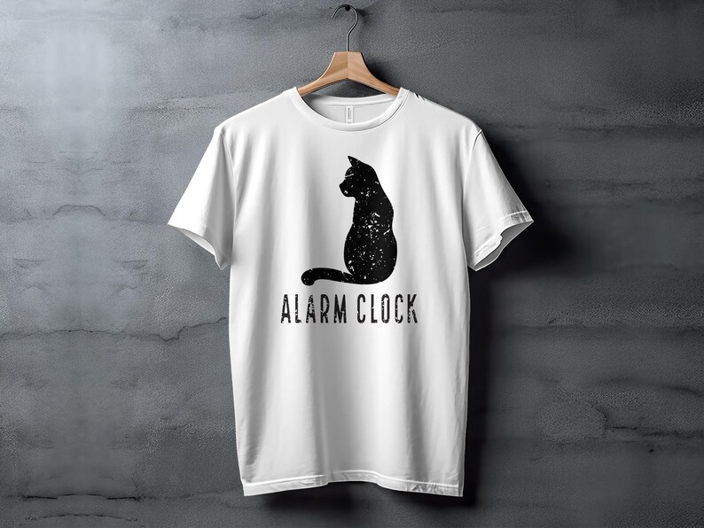 Cat Alarm Clock T-shirt - Funny Kitty Unisex Tee - Etsy UK