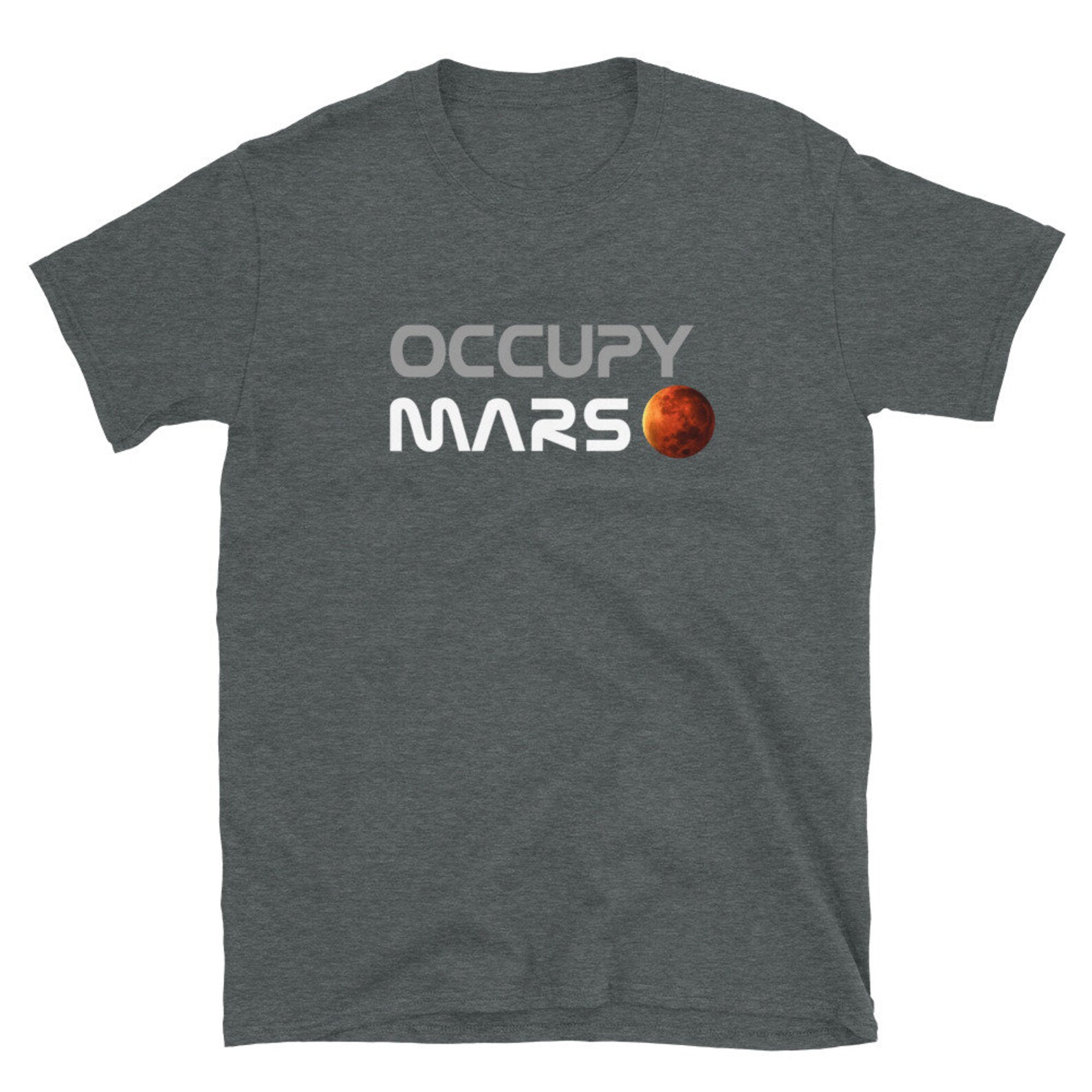Occupy Mars Shirt Space Exploration Tee Funny Elon Musk Gift for Men ...