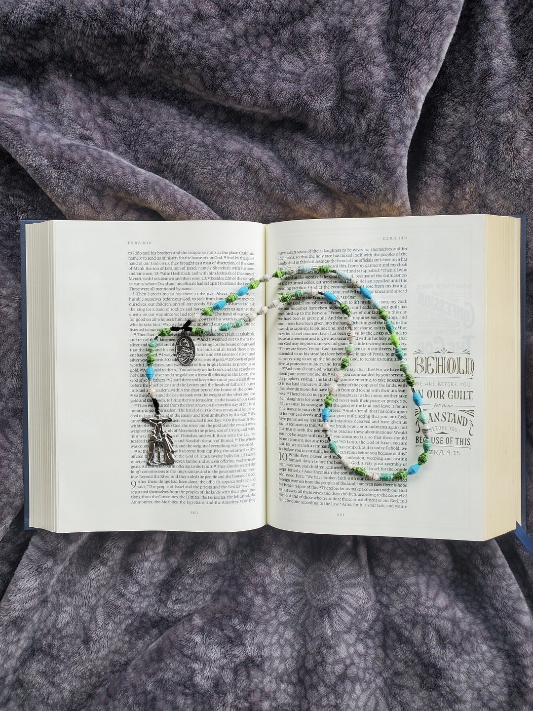 Mary Magdalene Rosary Sustainable Water Resistant Paper Bead Rosary ...