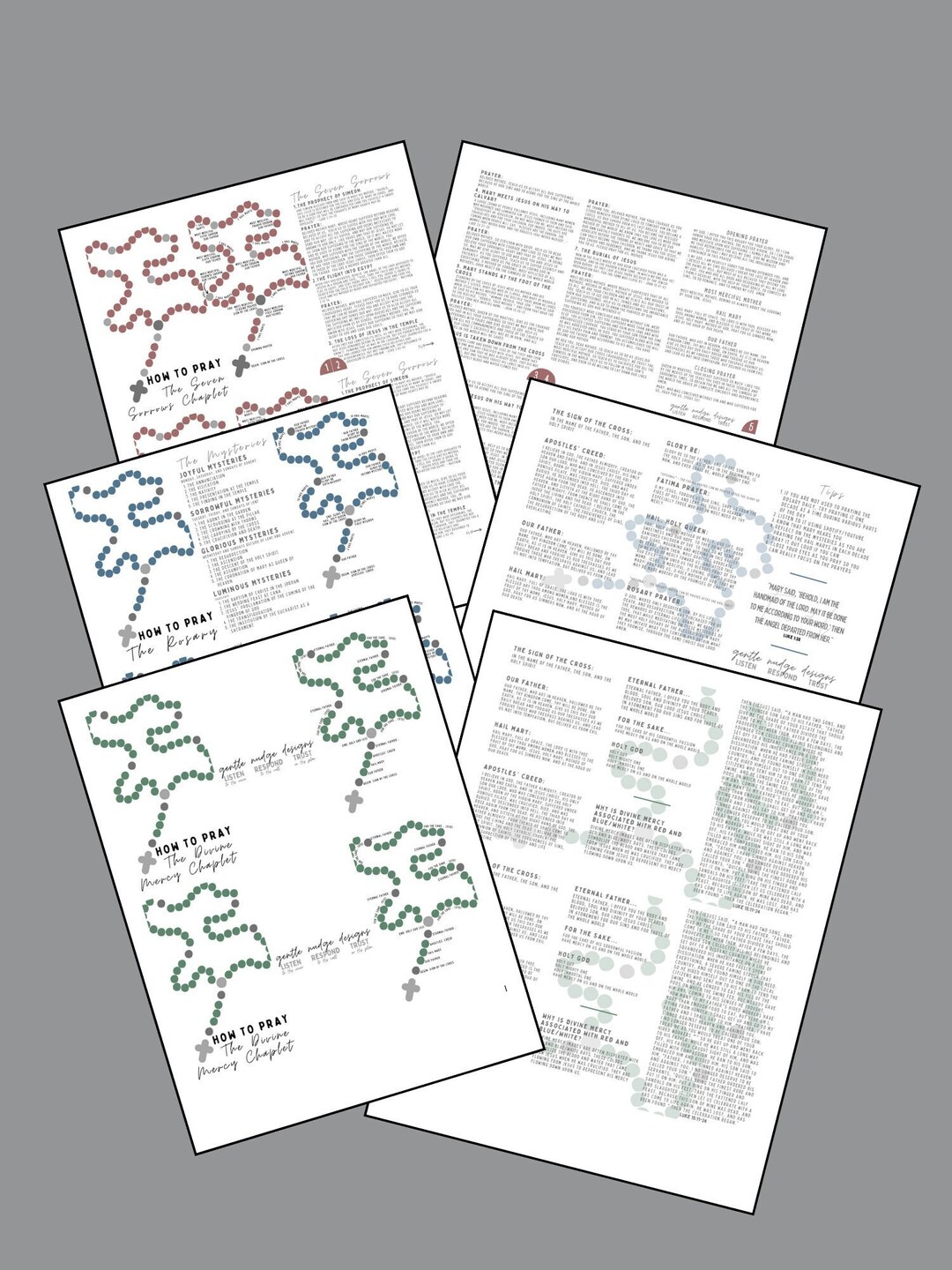 How to Pray Pamphlet Printables Catholic Prayer Printables the Rosary ...