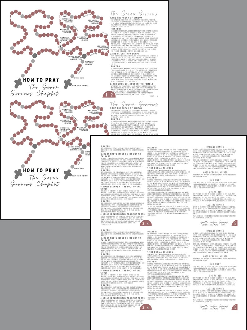 How to Pray Pamphlet Printables Catholic Prayer Printables the Rosary ...