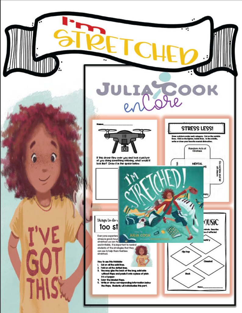 Julia Cook Encore Resource: I'm Stretched - Etsy
