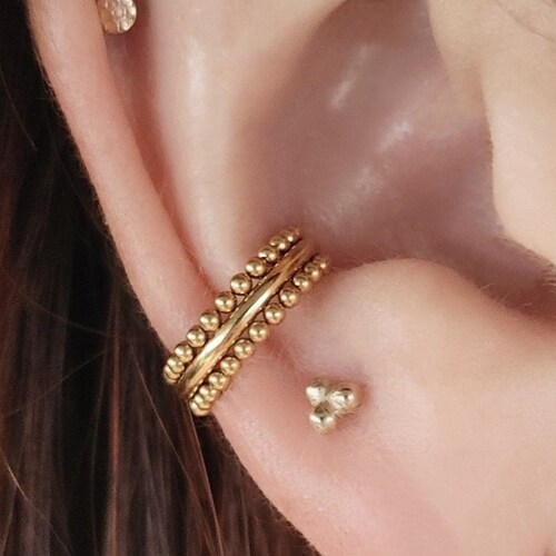 Double Smooth Split Conch Hoop G23 Titanium Double Conch | Etsy