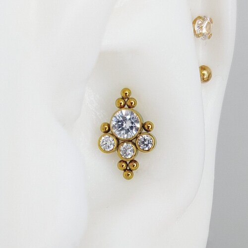 Conch Labret 16 Guage Internally Threaded Conch Earring - Etsy