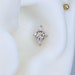 ASTM F136 Pear Star Titanium Conch Earring, Conch Labret, Internally ...