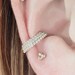 Triple Stacked Conch Hoop Widening Smooth Gem Smooth 16 - Etsy