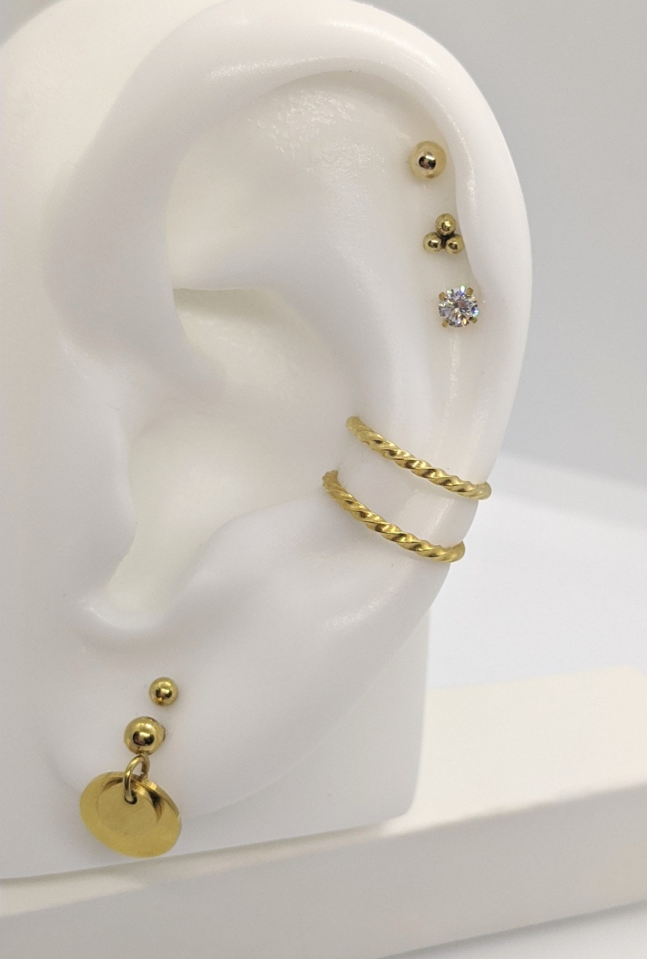 Trinity Labret 316L Stainless Steel Conch Labret Conch - Etsy