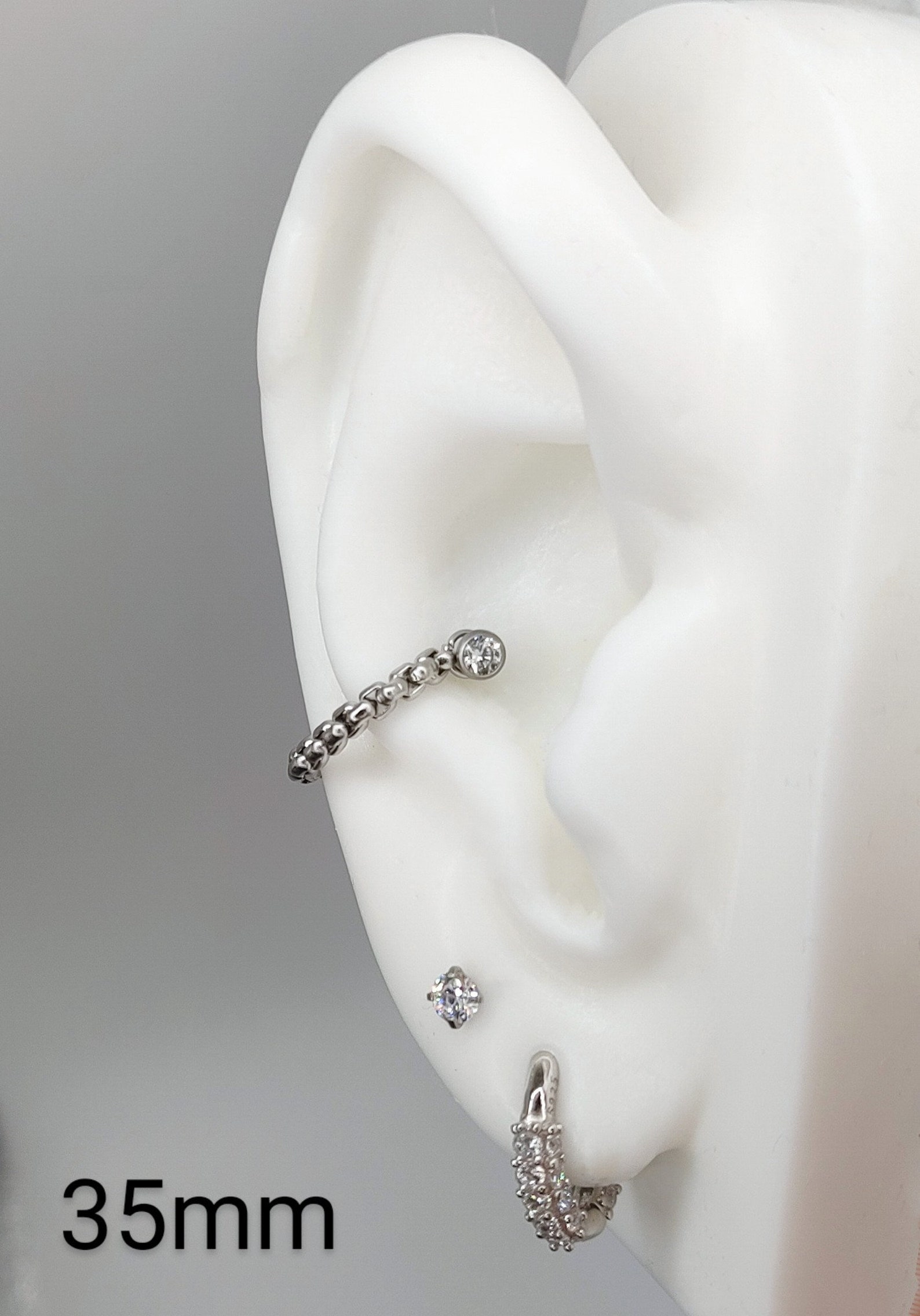 Conch Chain 2mm Rounded Links Stainless Steel Conch Ear - Etsy
