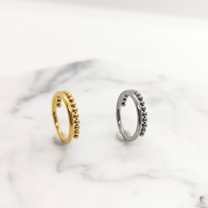 Double Hoop, G23 Titanium Conch Clicker Hoop, 10mm, 12mm Conch Hoop ...