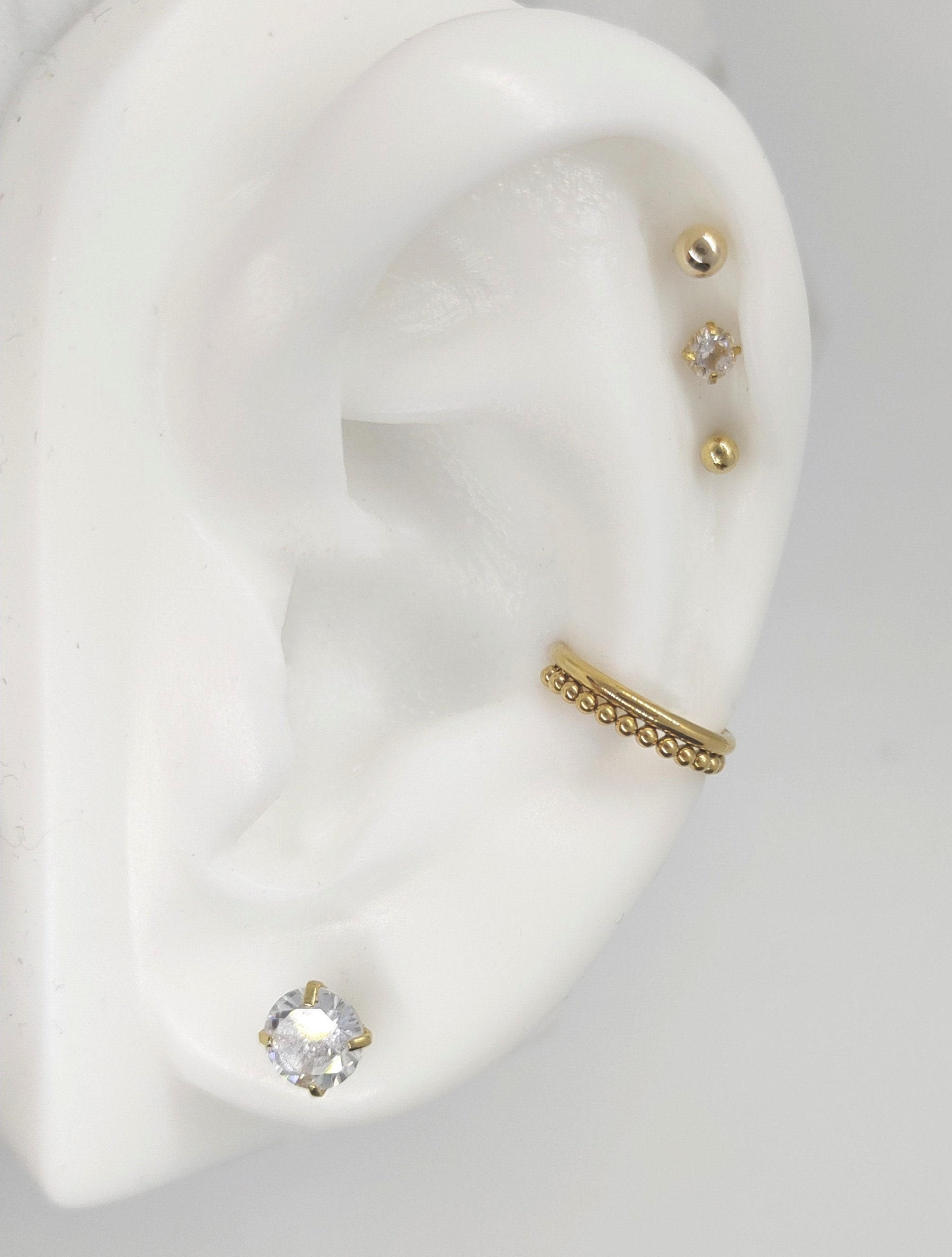 Double Hoop G23 Titanium Conch Clicker Hoop 10mm 12mm Conch | Etsy