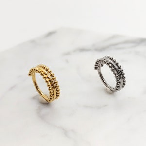 Triple Stack Conch Clicker, Double Beads With Smooth, G23 Titanium ...