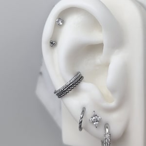 Triple Stack Conch Clicker, Gem Smooth Bead, G23 Titanium Conch, Gold ...