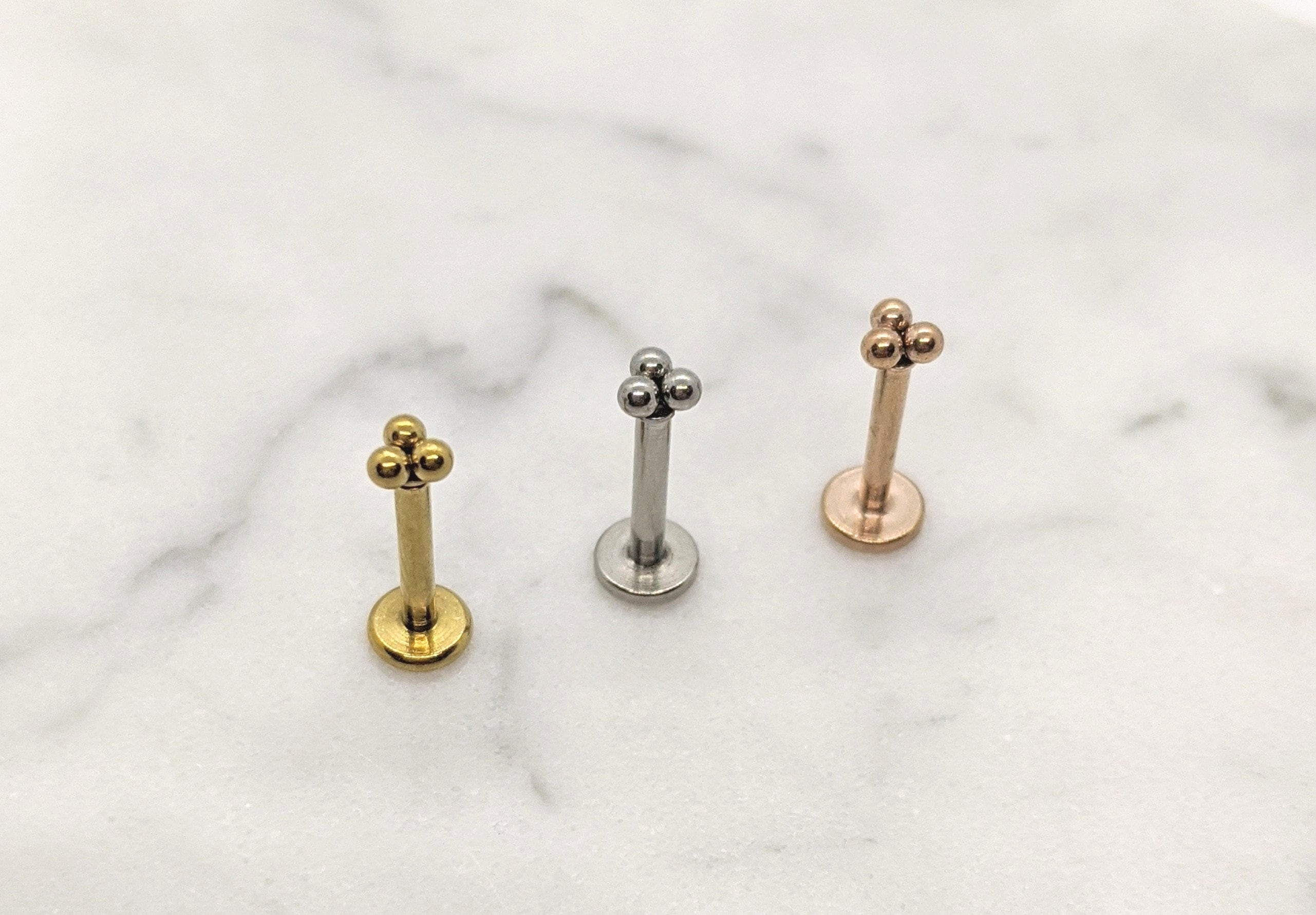 Trinity Labret 316L Stainless Steel Conch Labret Conch - Etsy