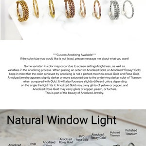 ASTM F136 Titanium Conch Labret, Curved Gem and Bead Conch Earring ...