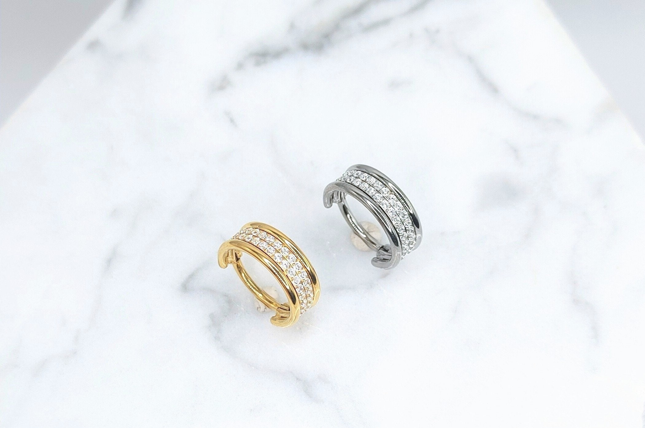 ASTM F136 Titanium Conch Hoop Four Layer Stacked Conch - Etsy