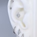 ASTM F136 Pear Star Titanium Conch Earring, Conch Labret, Internally ...