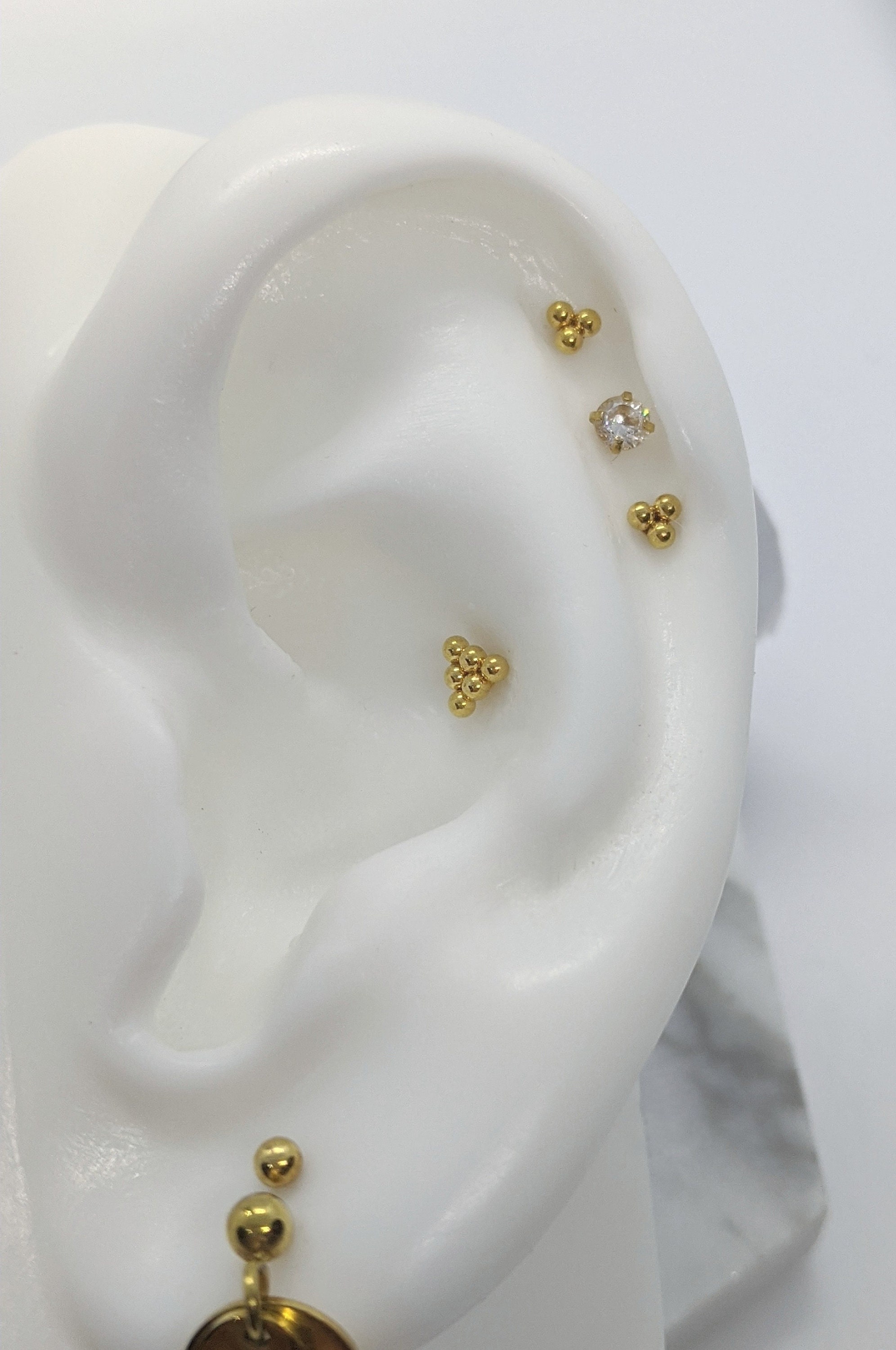 Trinity Labret 316L Stainless Steel Conch Labret Conch - Etsy