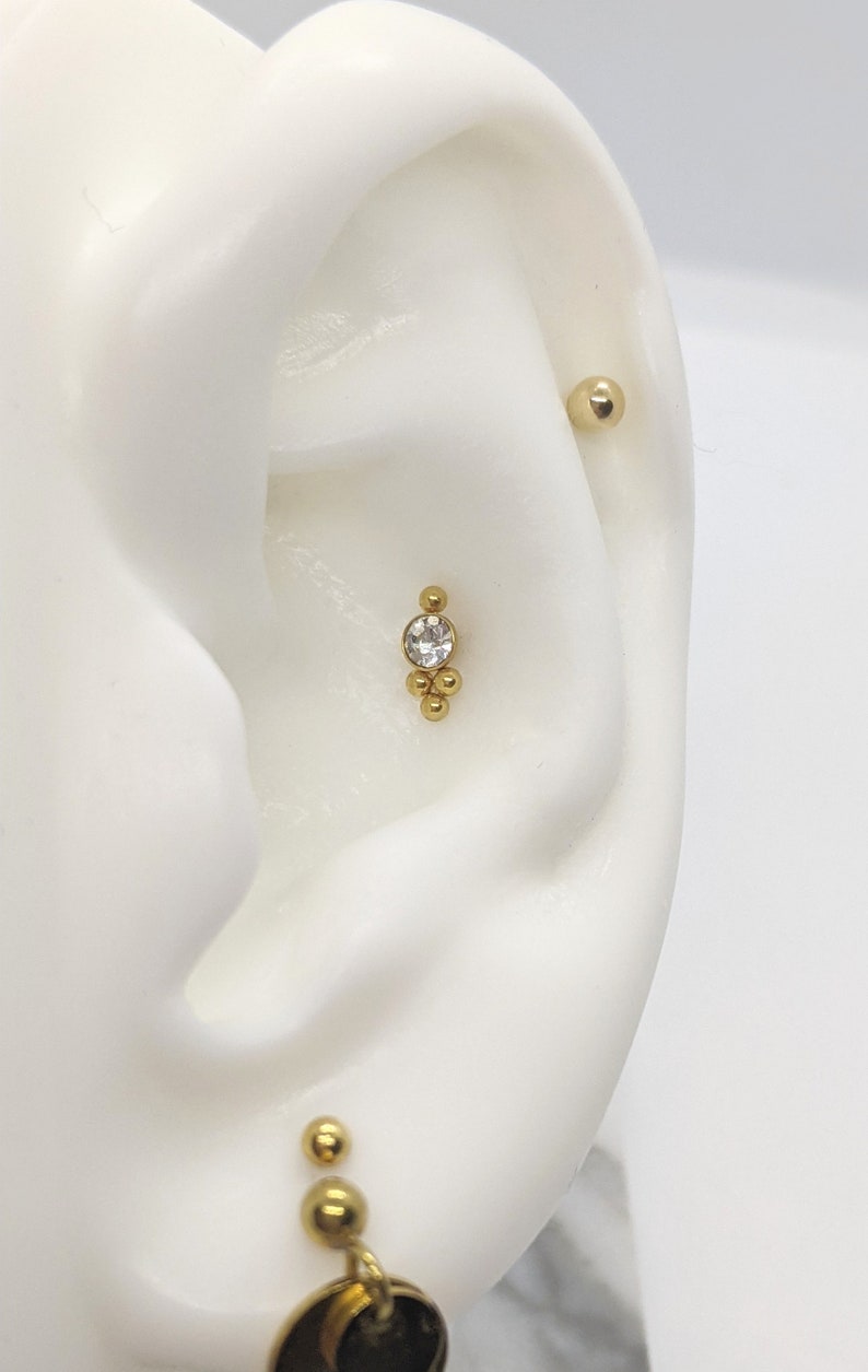 Conch Labret 16 Guage Internally Threaded Conch Earring - Etsy