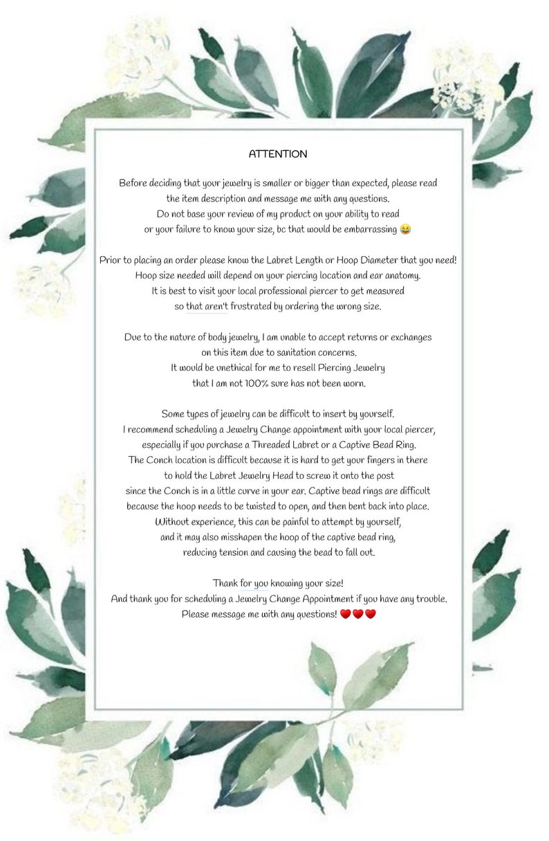 Triple Stack Conch Clicker Double Beads With Smooth G23 - Etsy