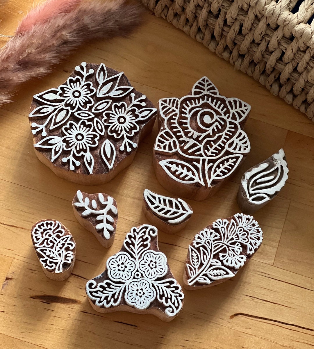 NEW Wooden Henna Stamps - Etsy UK