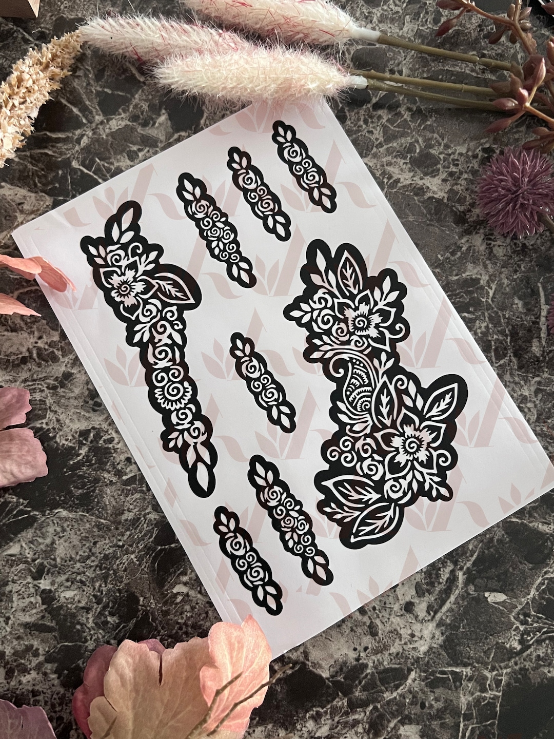 Henna Stencil: MAYA - Etsy