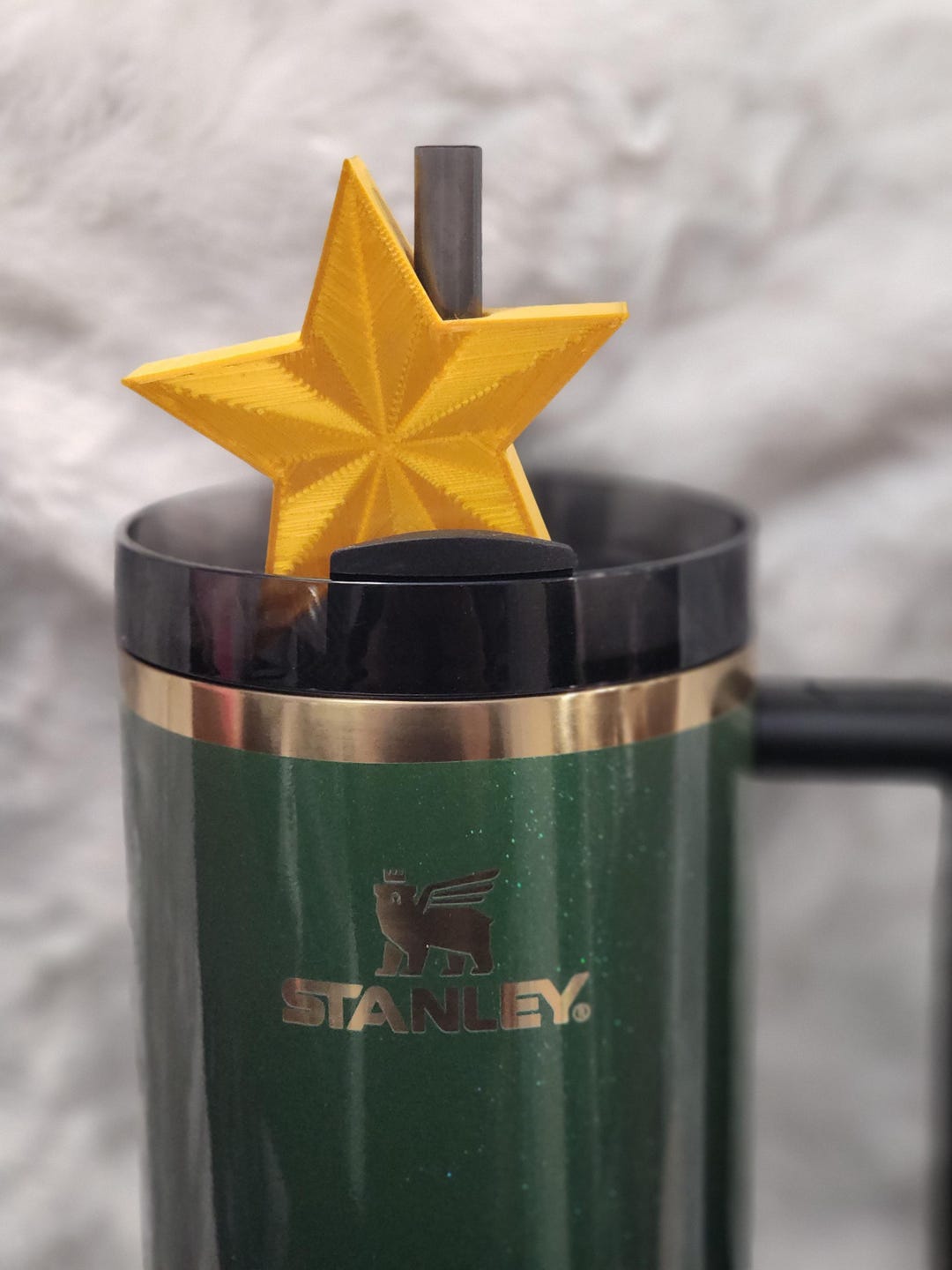 Star Straw Topper for Stanley Bright Gold Chistmas Star Straw Topper ...