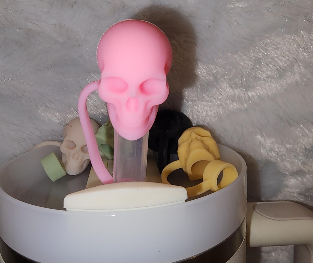 Skull Stanley Straw Topper- 10mm Straw. Fits 20, 30 or 40oz Stanley ...