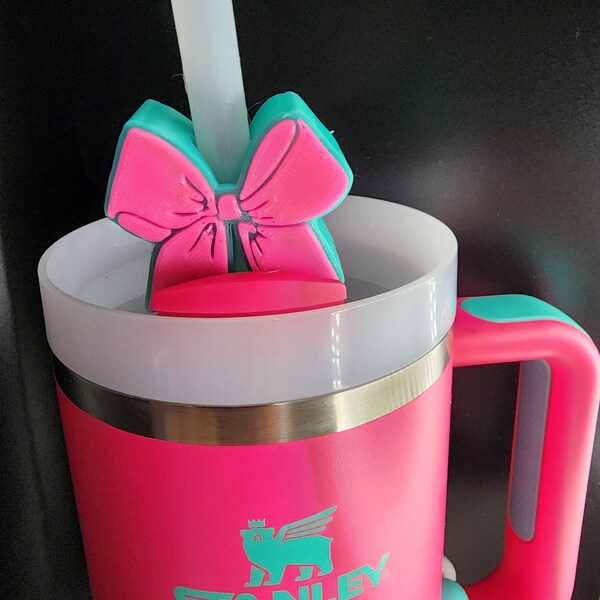 Pink Ribbon Stanley Topper - Etsy