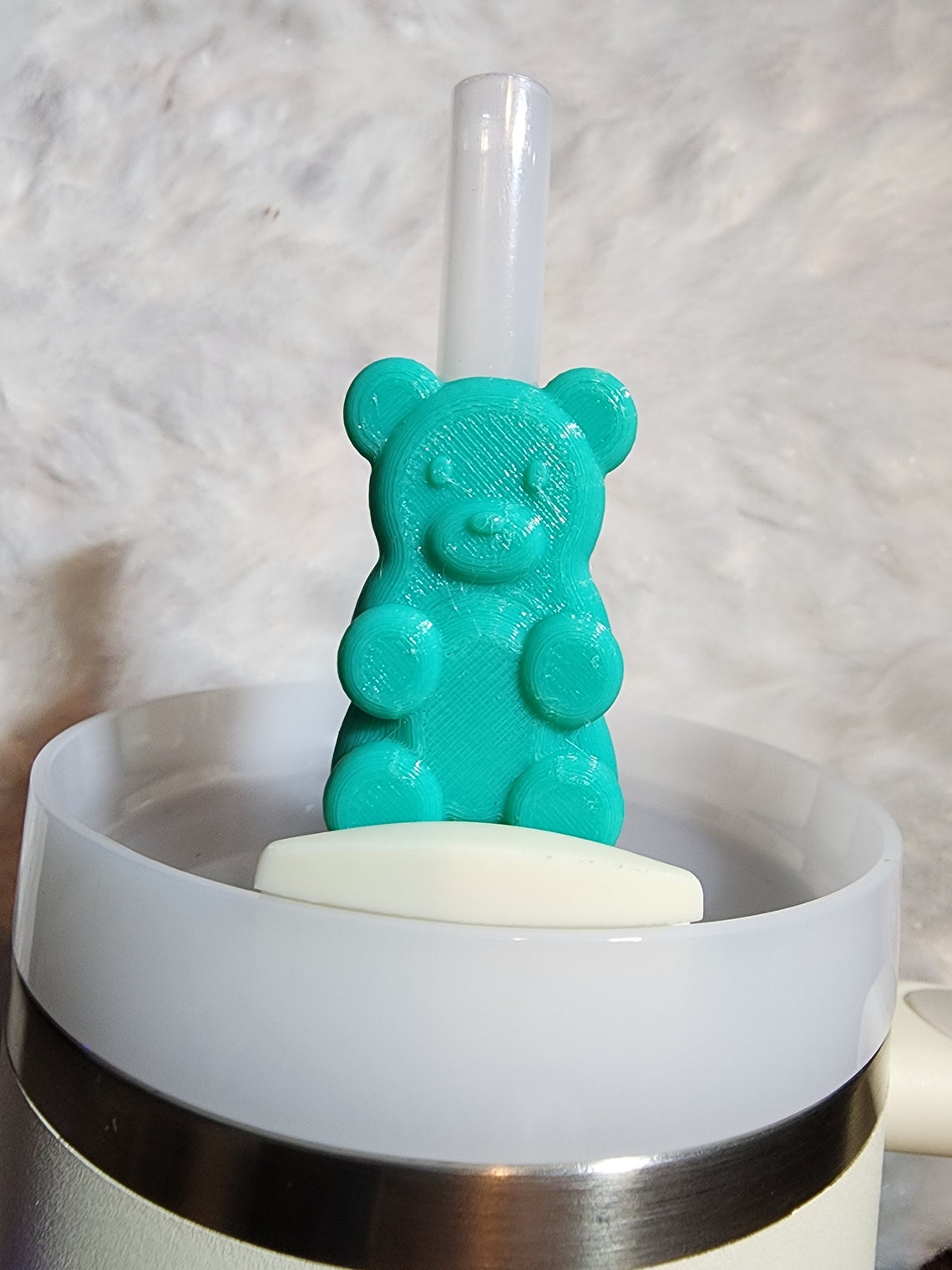Gummy Bear Style Straw Topper, Candy Straw Topper, Stanley Straw Topper ...