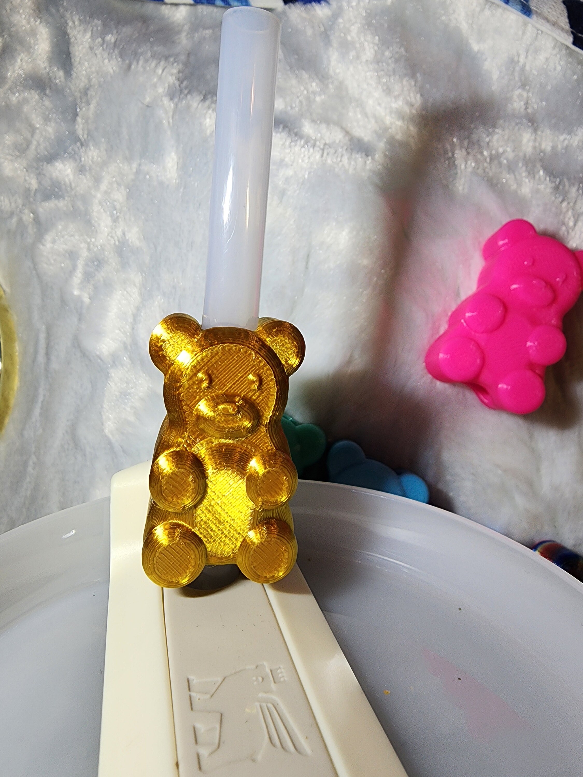 Gummy Bear Style Straw Topper, Candy Straw Topper, Stanley Straw Topper ...