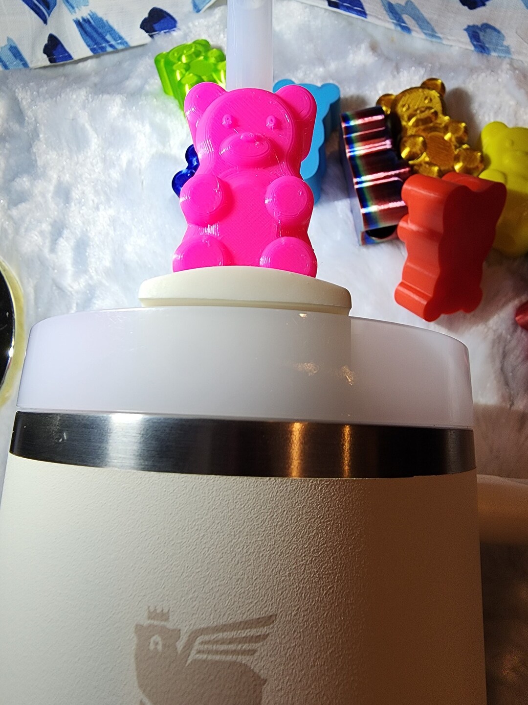 Gummy Bear Style Straw Topper, Candy Straw Topper, Stanley Straw Topper ...