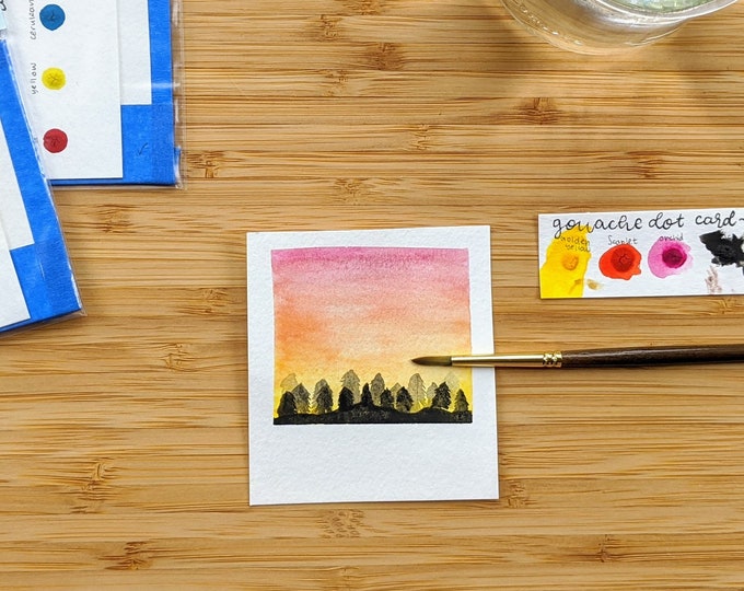 Mini Painting Kit Sunset | Etsy