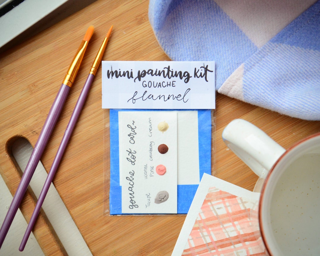 Mini Painting Kit Flannel Cozy Art Kit Autumn Craft Kit - Etsy