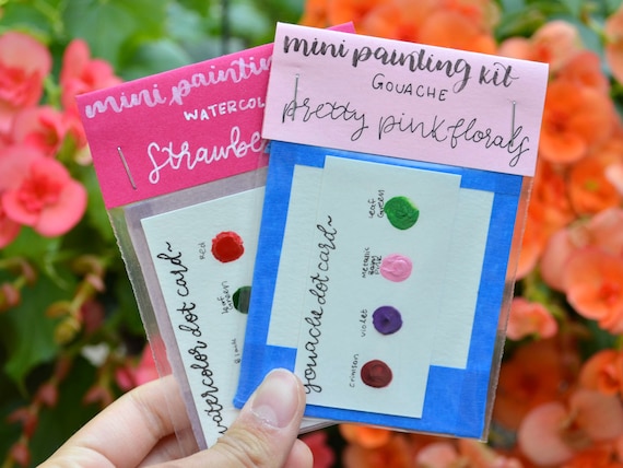 Mini Painting Kit Duo Think Pink | Etsy