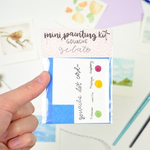 Gelato Mini Gouache Painting Kit – Beginner Watercolor Art - Etsy