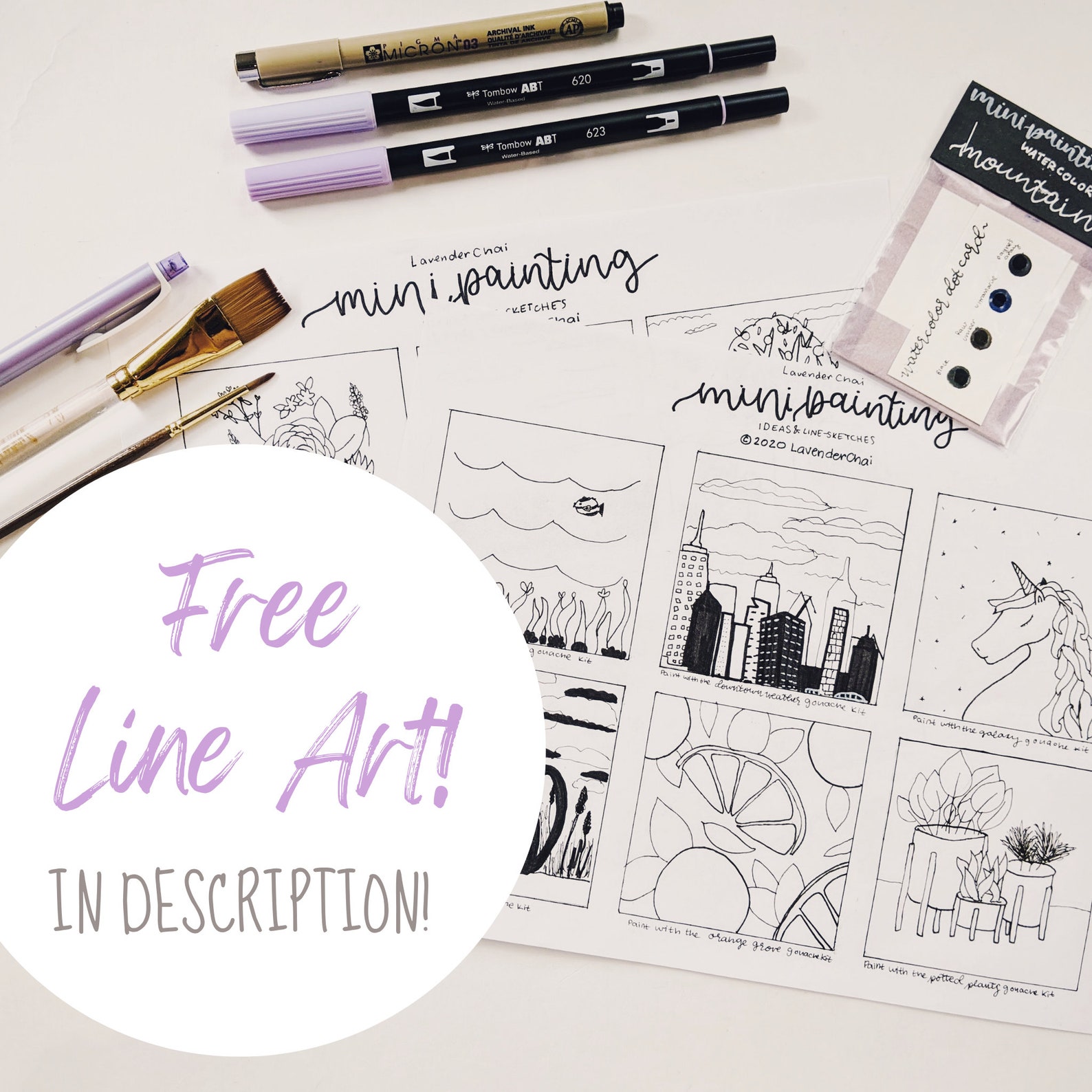 Mini Painting Kit Downtown Weather - Etsy