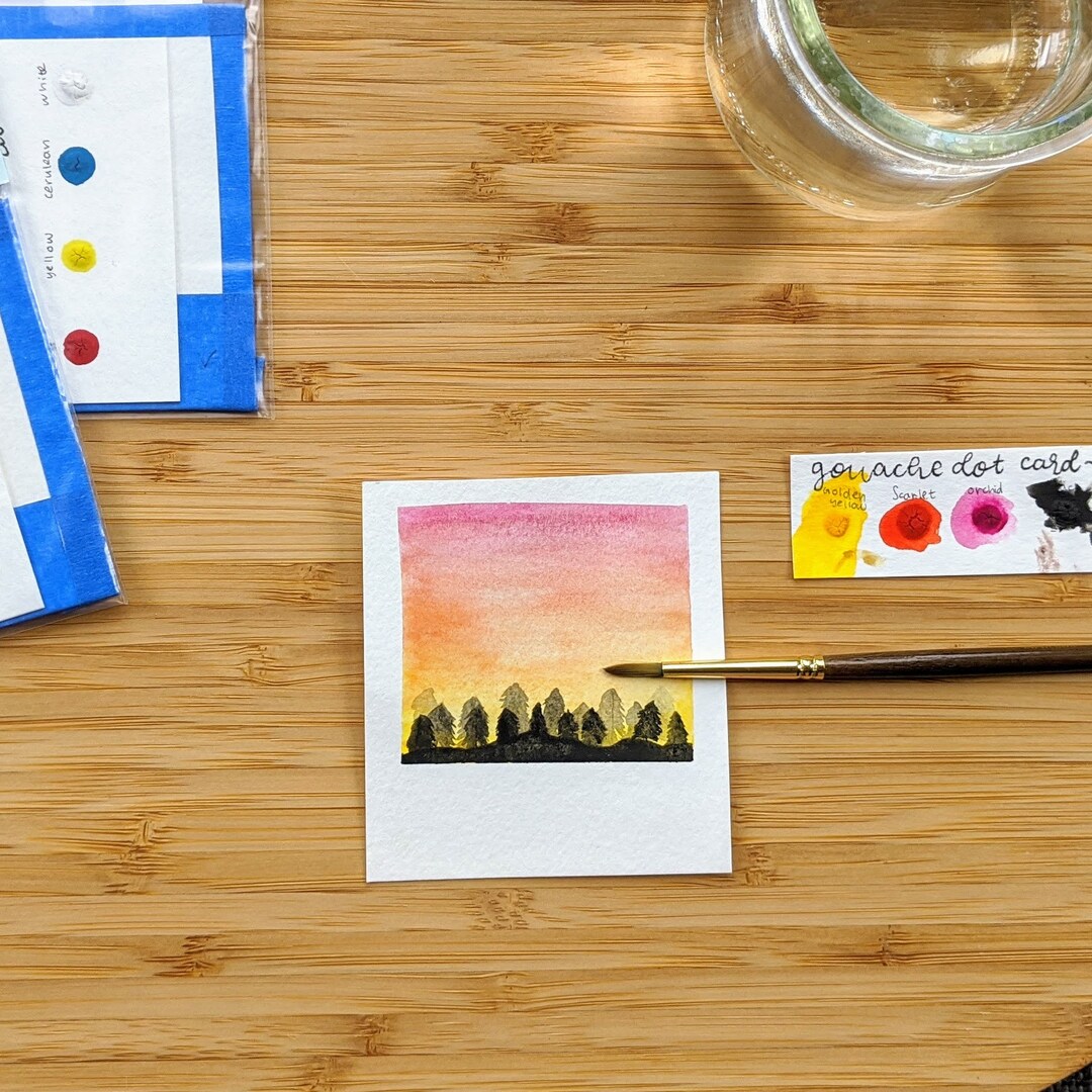Mini Painting Kit- Sunset - Etsy