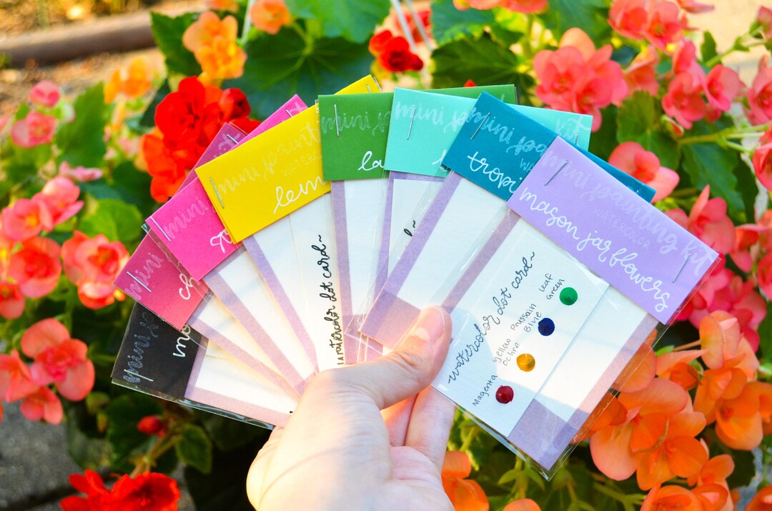 Mini Painting Kits Watercolor- Bundle - Etsy