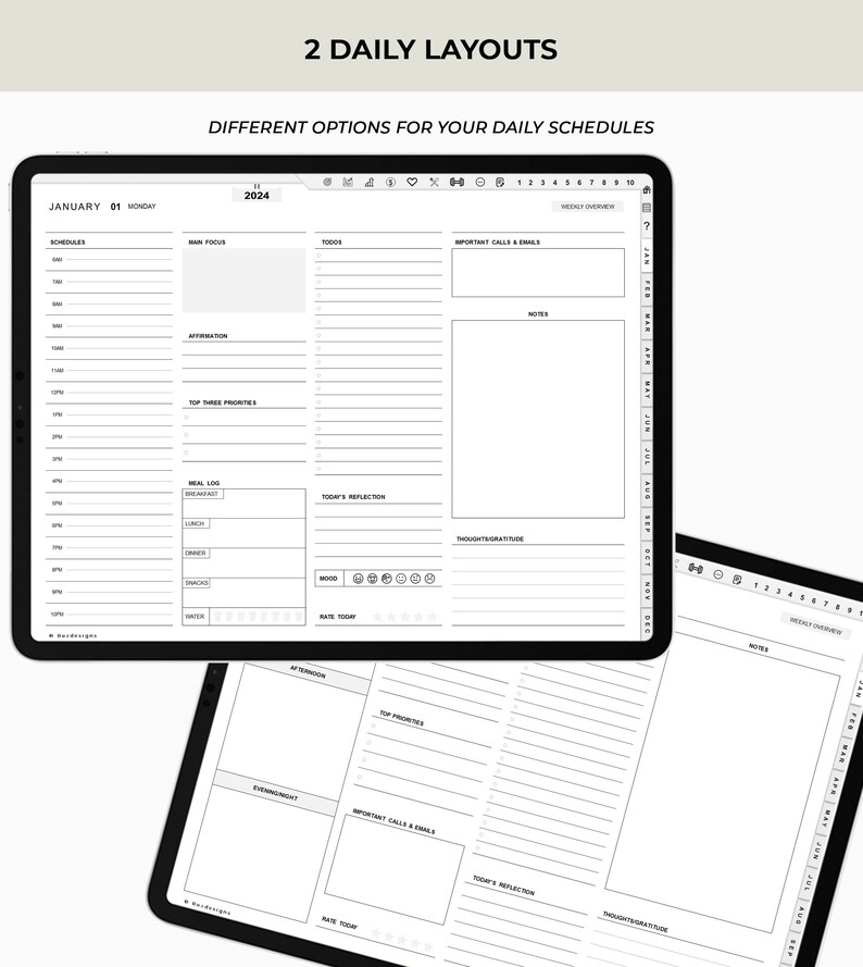 Digital Planner 2024, Goodnotes Planner, 2024 Digital Planner Goodnotes ...